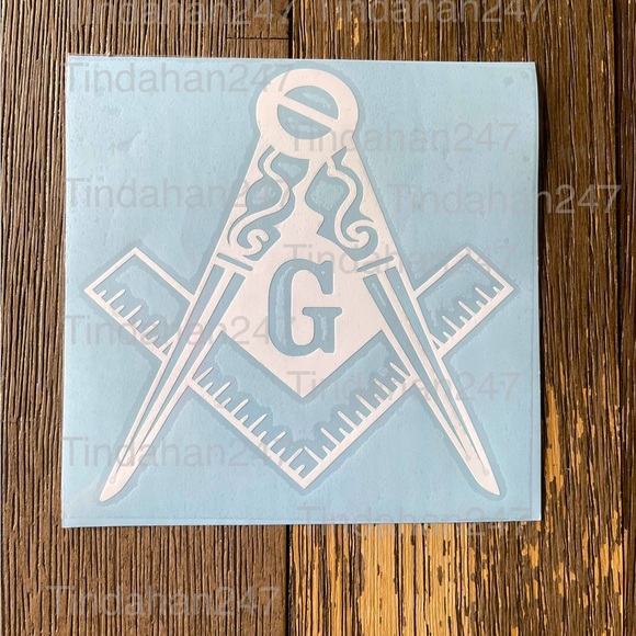 Other | Freemason Square And Compass Logo Decal Sticker | Poshmark